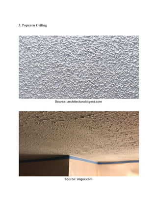 14 trending and elegant ceiling texture types | PDF