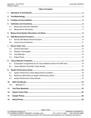 SAR Evaluation Report | PDF | Computer Peripherals | Computing