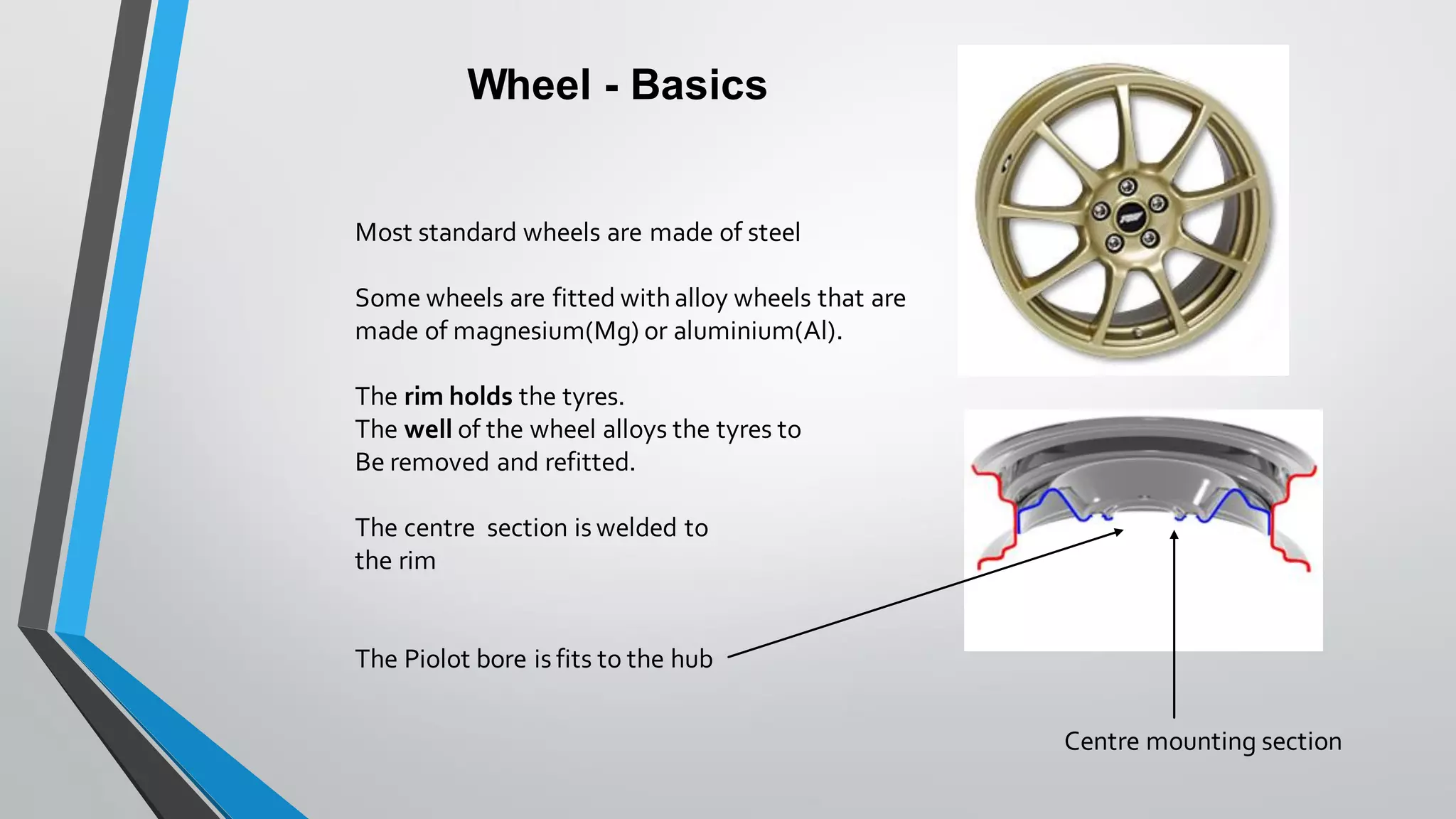 Presentation: Wheels tyres and bearings | PDF