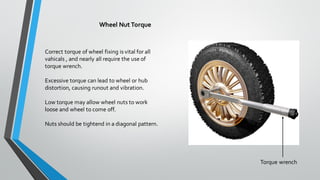 Presentation: Wheels tyres and bearings | PDF