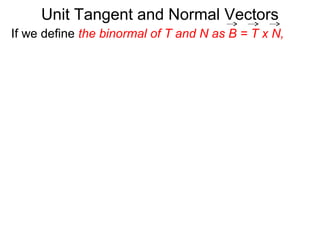 14 unit tangent and normal vectors | PPT