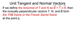 14 unit tangent and normal vectors | PPT