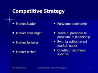 14 Vantaggio Competitivo | PPT