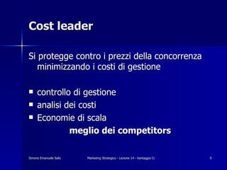 14 Vantaggio Competitivo | PPT