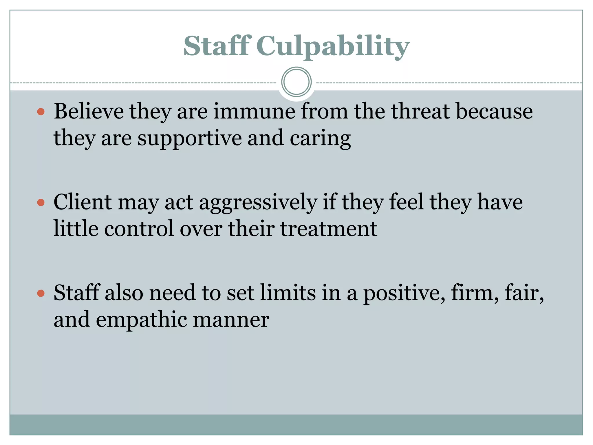 14 violent behavior in institutions | PPTX