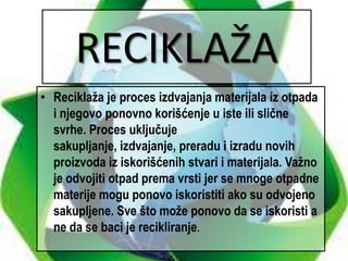 Jelena Vlahović - Reciklaža | PPTX