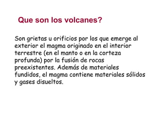 volcanismo | PPT