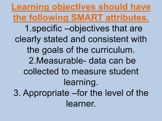Writing Learning Objectives | PPT