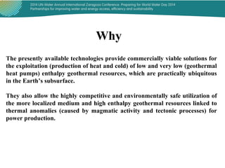 A science based tool for the sistematic integration of geothermal ...