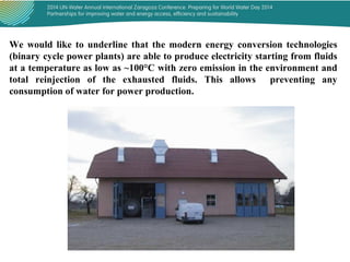 A science based tool for the sistematic integration of geothermal ...