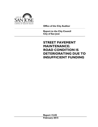 Audit of Street Pavement Maintenance | PDF