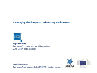 Startup Europe - Digital Leaders | PPT