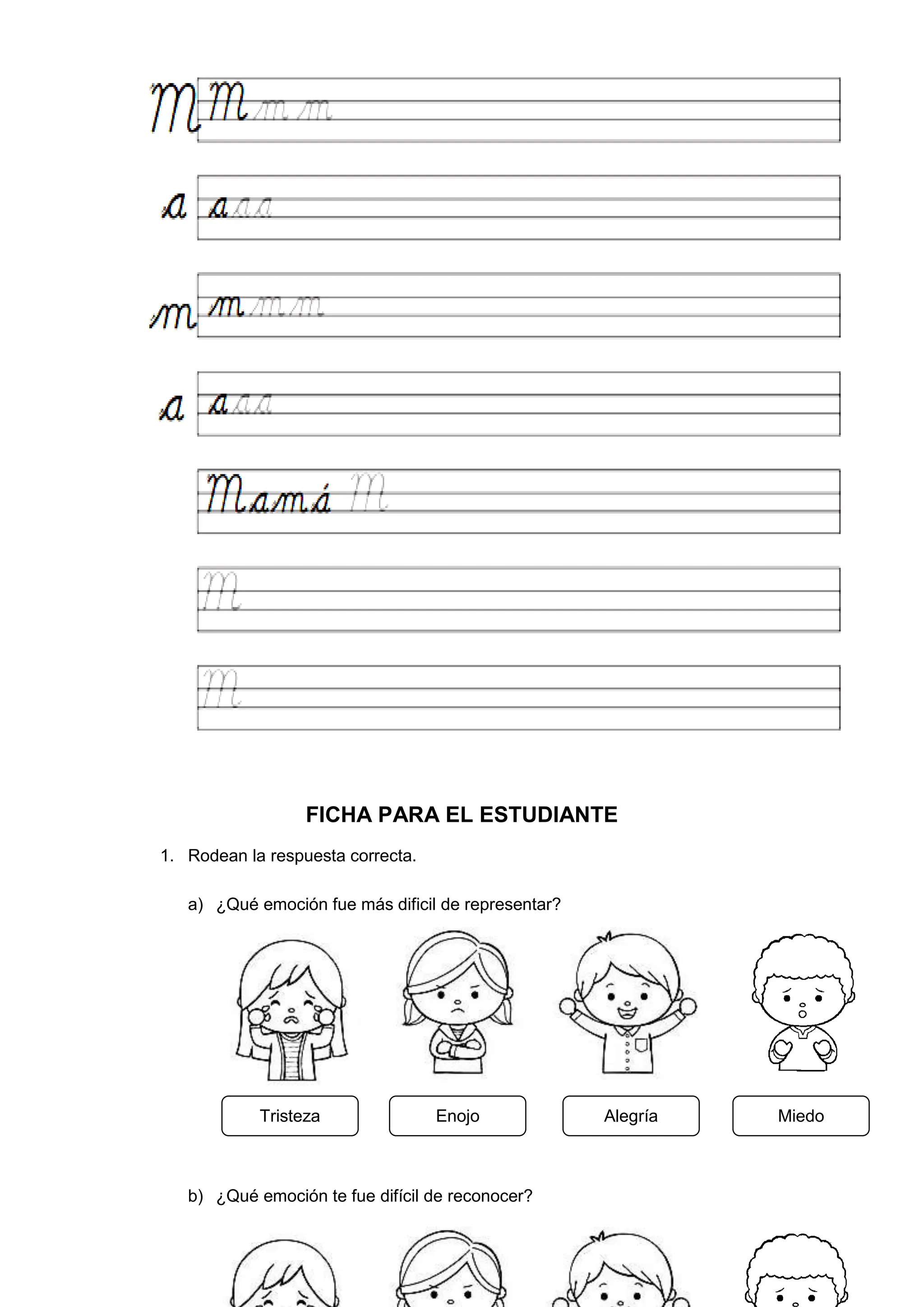 15-04-2024 Grafia M, emociones.do primer grado . | DOCX | Educational ...