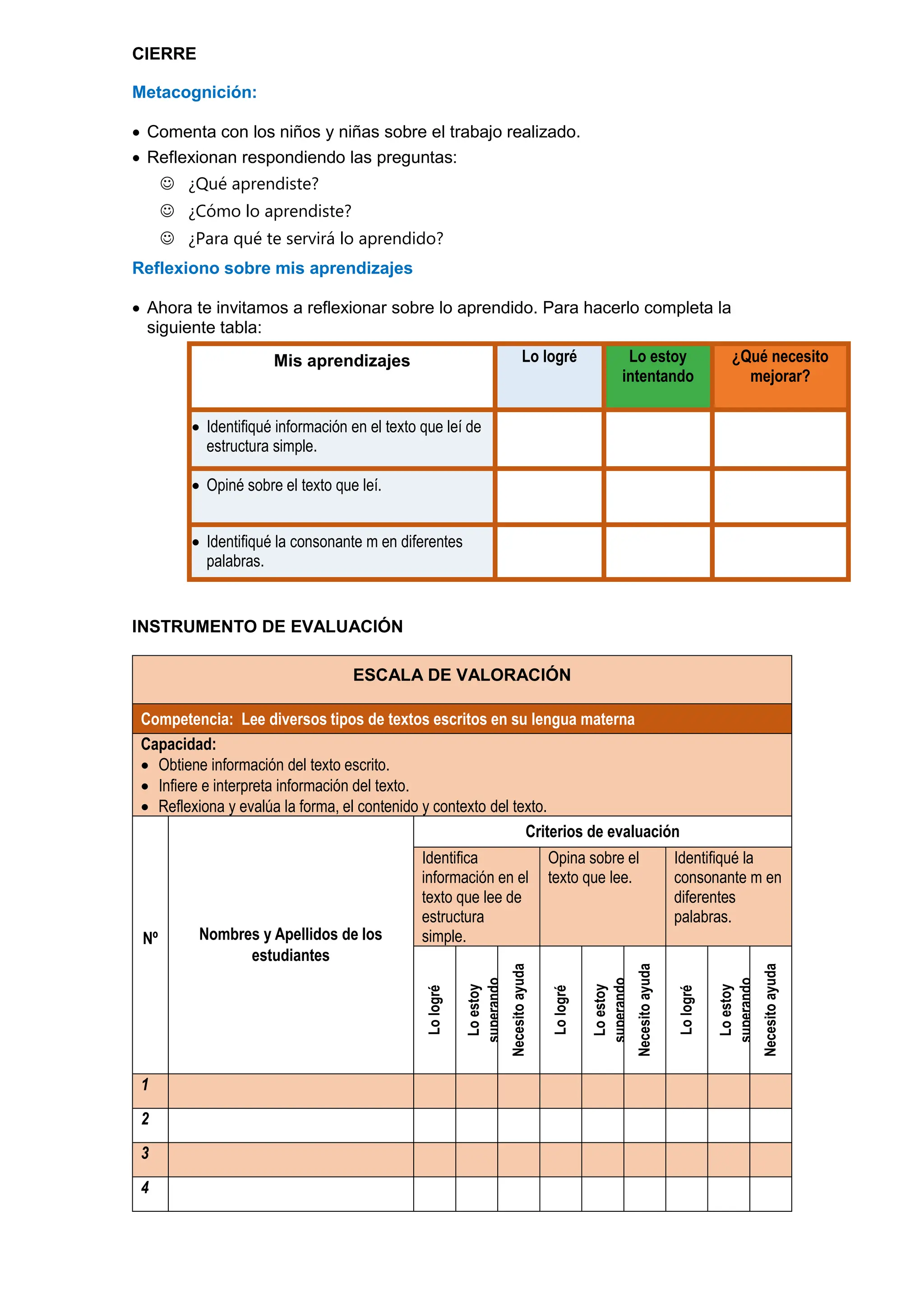 15-04-2024 Grafia M, emociones.do primer grado . | DOCX | Educational ...