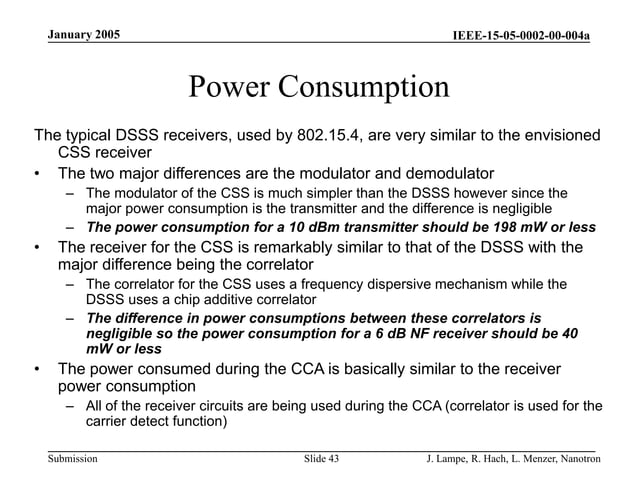 15 05 0002 00 004a Nanotron Chirp Spread Spectrum Css Phy Presentationppt