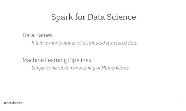 Spark DataFrames and ML Pipelines | PPT
