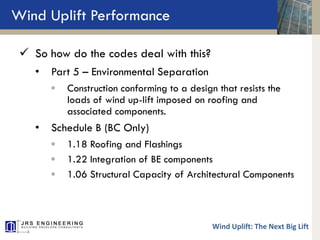 15 05-05 wind uplift - the next big lift - roof tech presentation | PDF