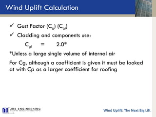 15 05-05 wind uplift - the next big lift - roof tech presentation | PDF