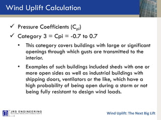 15 05-05 wind uplift - the next big lift - roof tech presentation | PDF