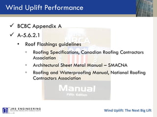 15 05-05 wind uplift - the next big lift - roof tech presentation | PDF