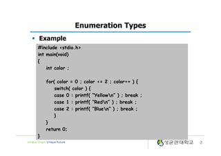 15 1. enumeration, typedef | PPT