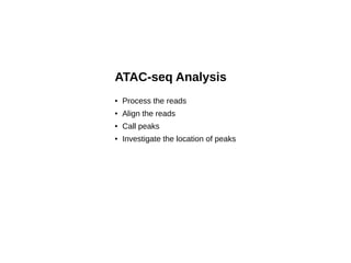 Analysis of ATAC-seq data | PDF