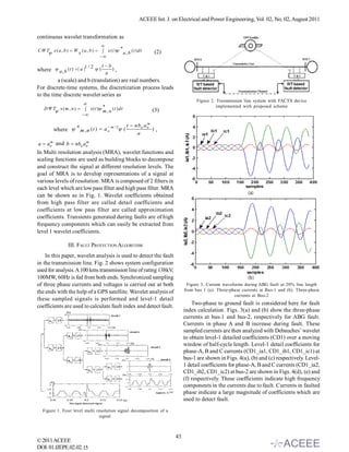 Detection of Transmission Line Faults by Wavelet Based Transient Extraction | PDF