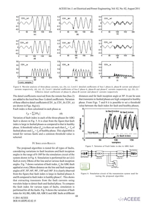 Detection of Transmission Line Faults by Wavelet Based Transient Extraction | PDF