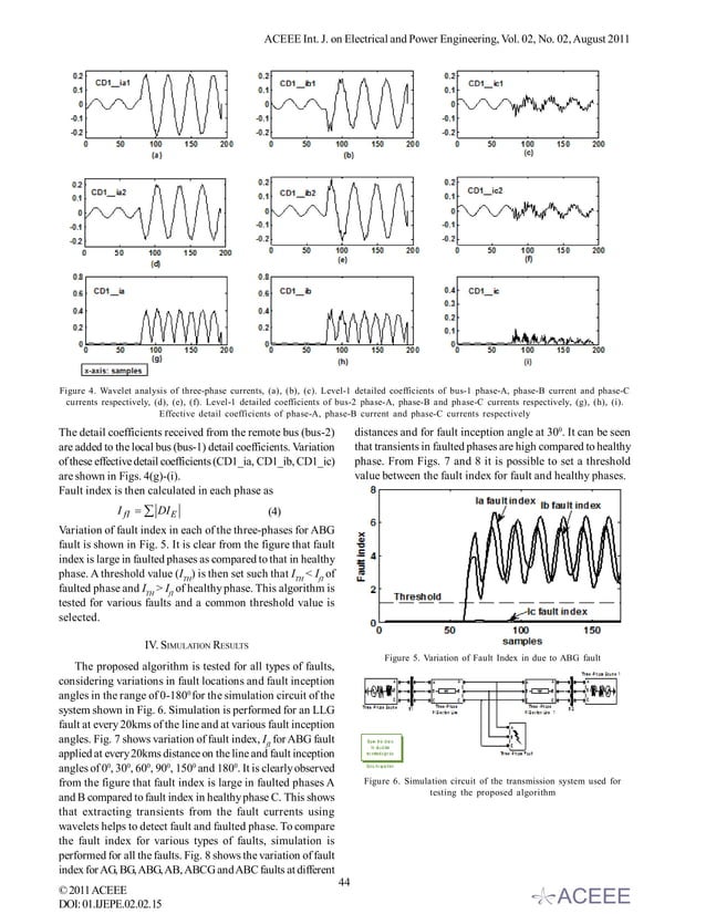 Detection of Transmission Line Faults by Wavelet Based Transient Extraction | PDF