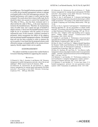 Adaptive Handoff Initiation Scheme in Heterogeneous Network | PDF