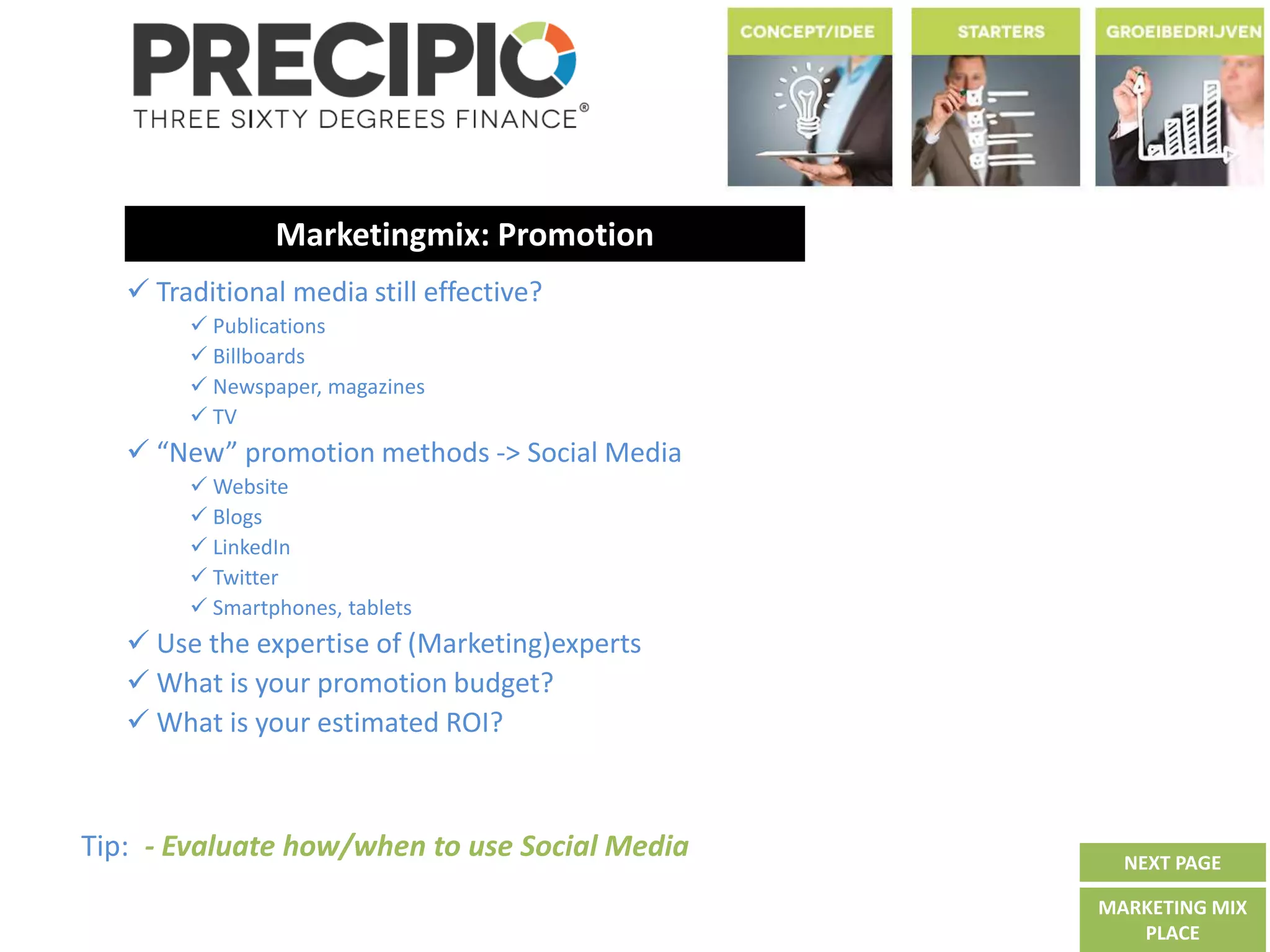 Business Plan: Marketing Mix | PPTX