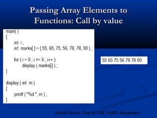 Lec 15. Pointers and Arrays | PPT