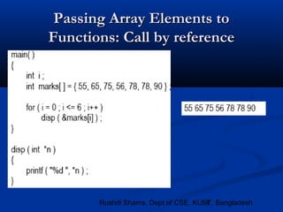 Lec 15. Pointers and Arrays | PPT