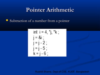 Lec 15. Pointers and Arrays | PPT