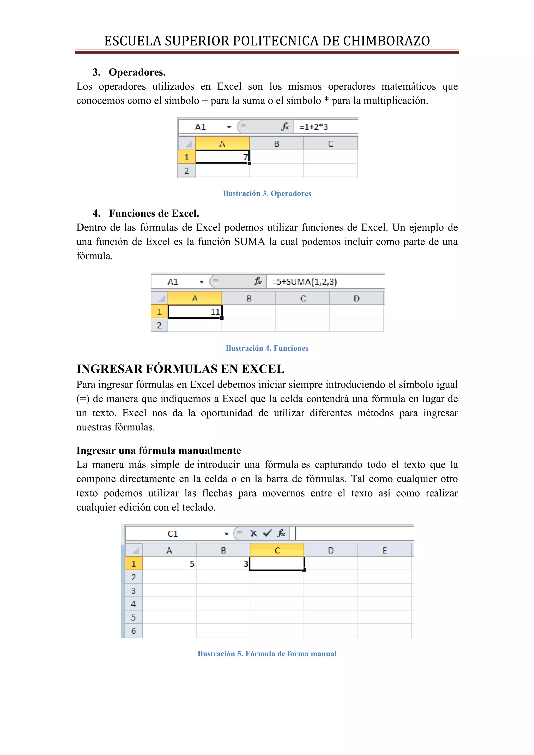 fórmulas y funciones básicas | PDF