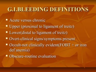 lower g.i.t bleed | PPT