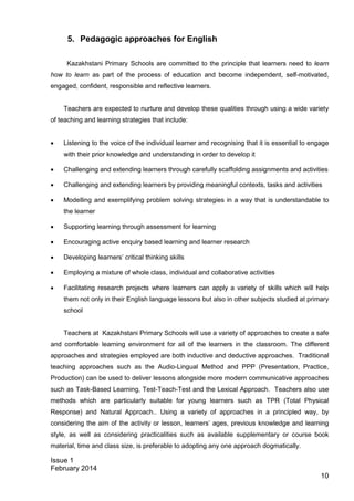 15. subject programme english primary school version 1 180214 | PDF