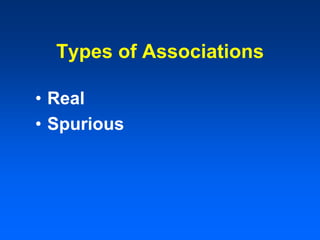Association to Causation | PPT