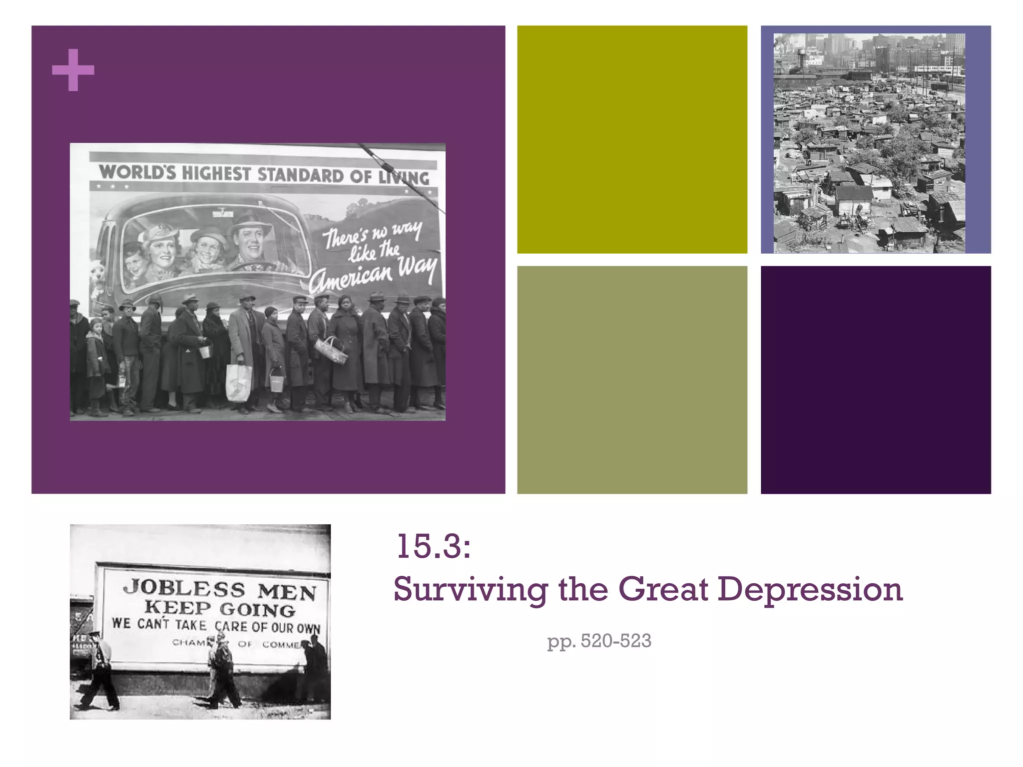 Surviving the Depression (Ch. 15.3) | PPT