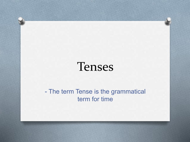 Verb tenses - differences between Swedish and English | PPT