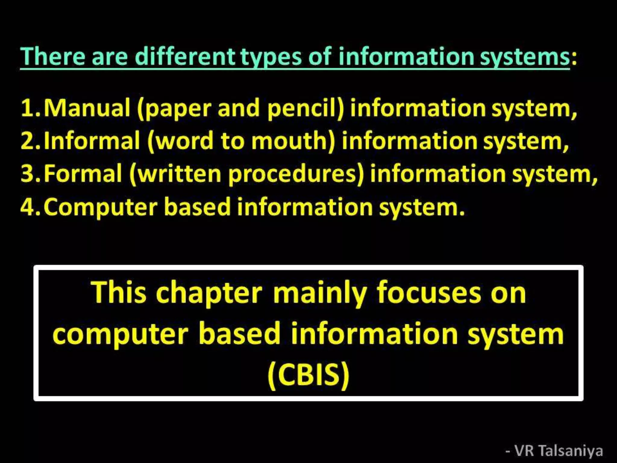 Information System Concepts & Types of Information Systems | PPTX