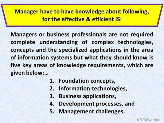 Information System Concepts And Types Of Information Systems Pptx