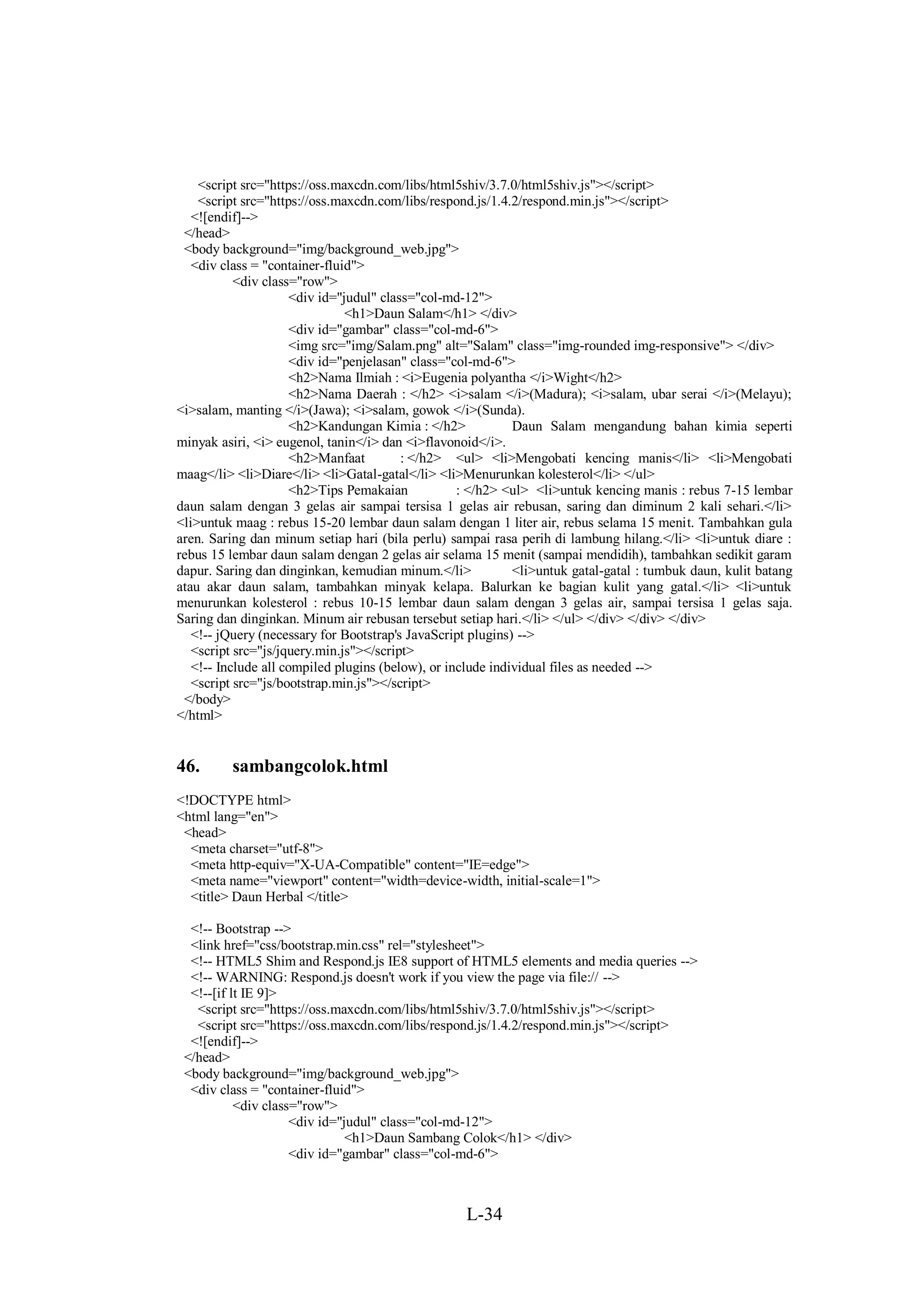 15. lampiran listing program | PDF