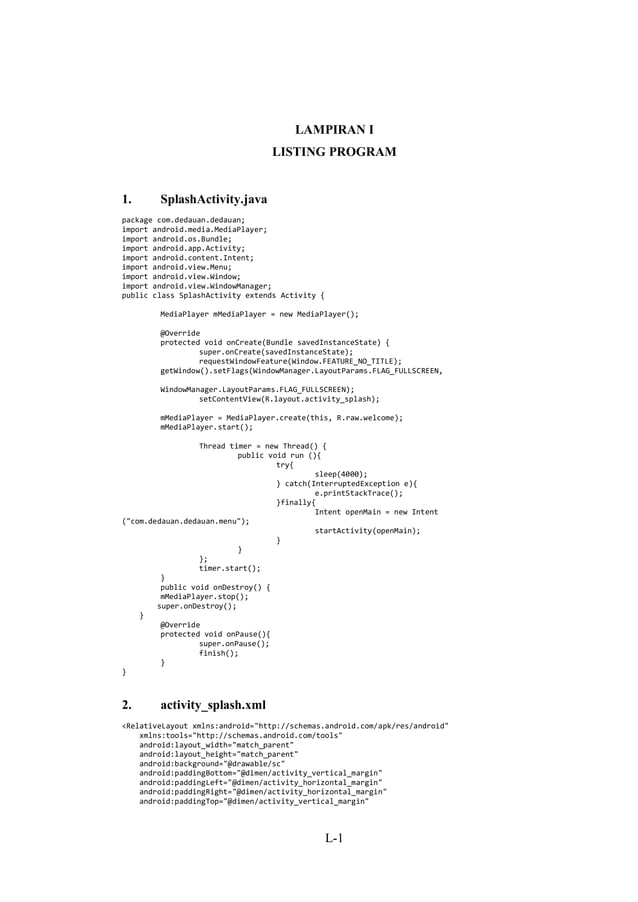 15. lampiran listing program | PDF