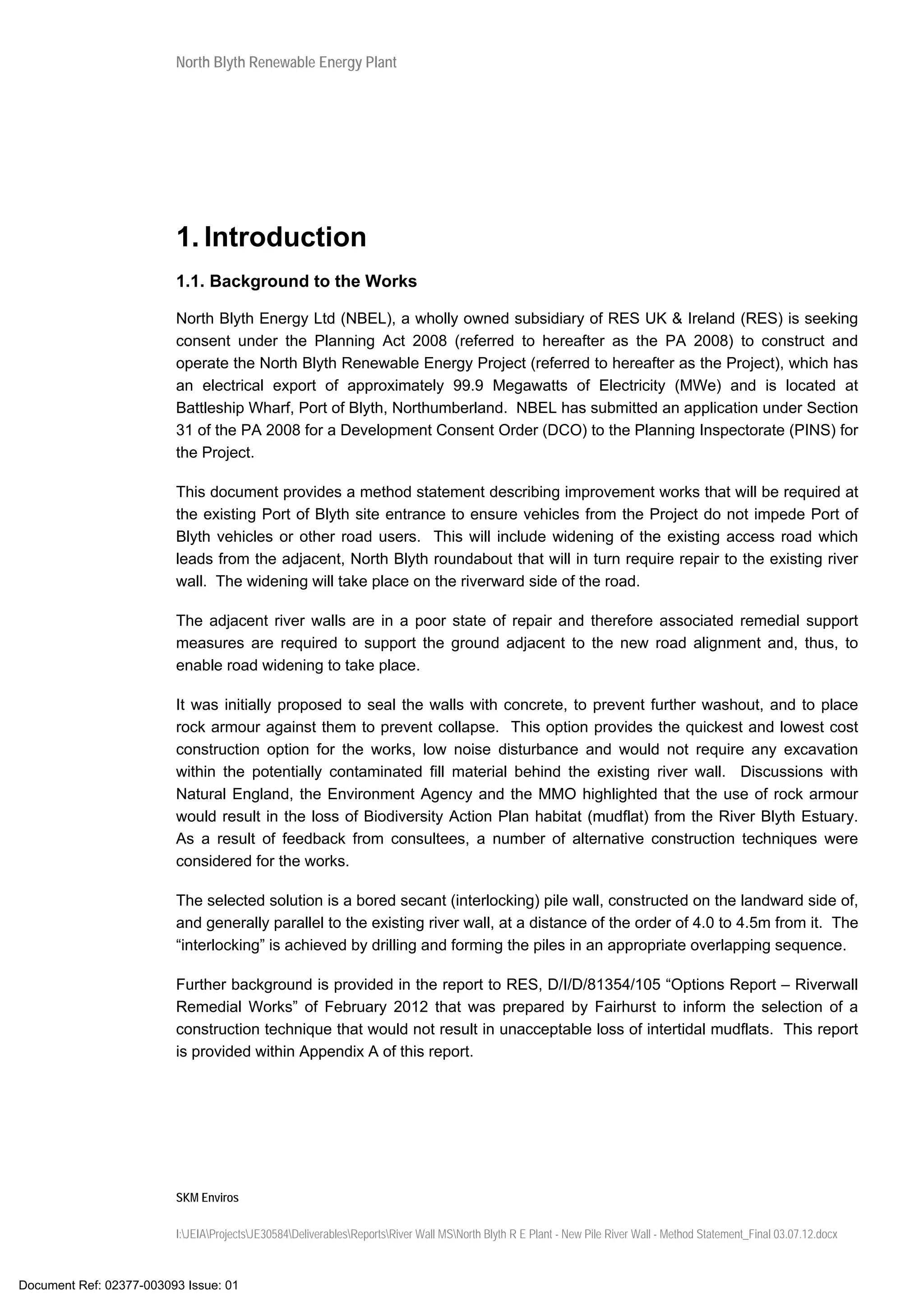 15.2.2 bored pile wall - method statement | PDF