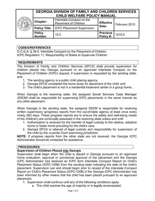 15.5 placement supervision | PDF