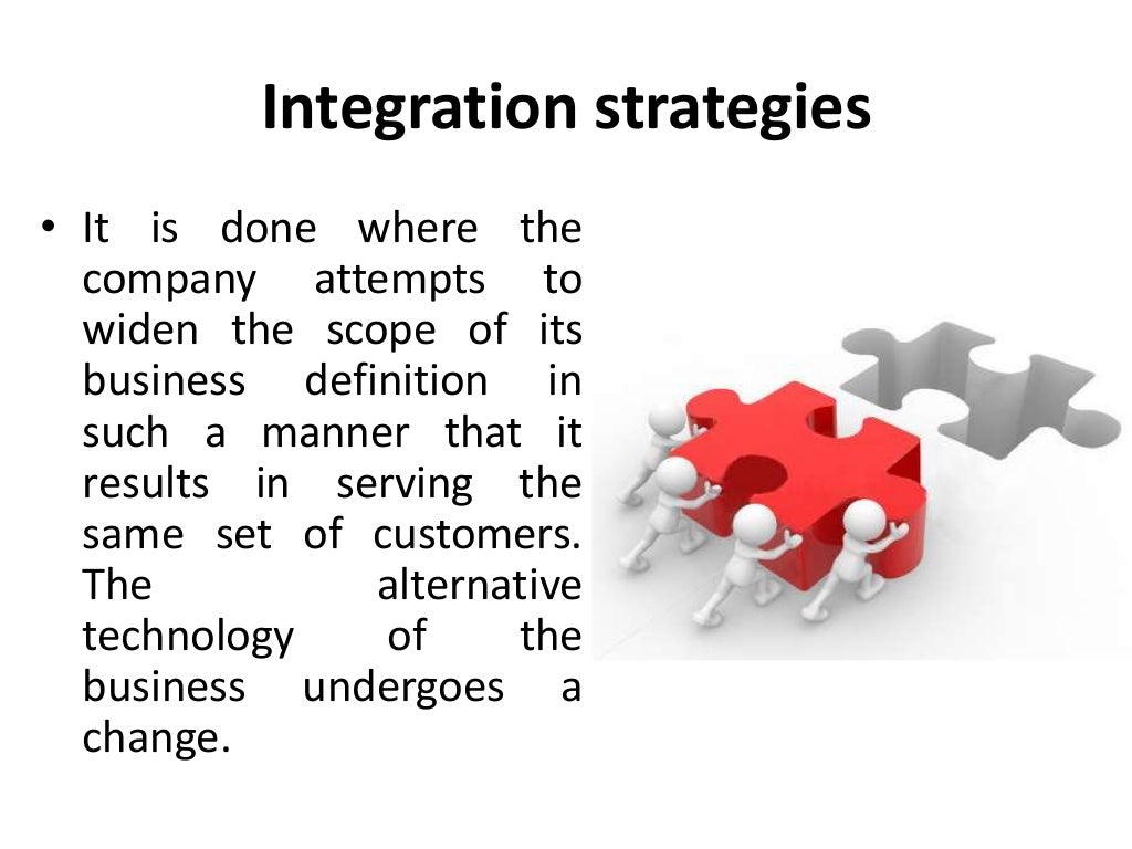 Backward vertical integration integration strategies - corporate le…