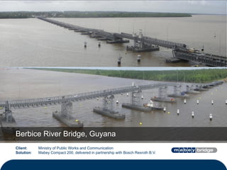 Modular Bridging for Permanent and Temporary Locations | PDF