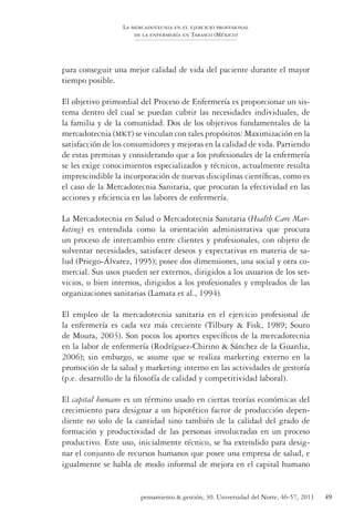 La mercadotecnia en el ejercicio profesional de la enfermería en ...