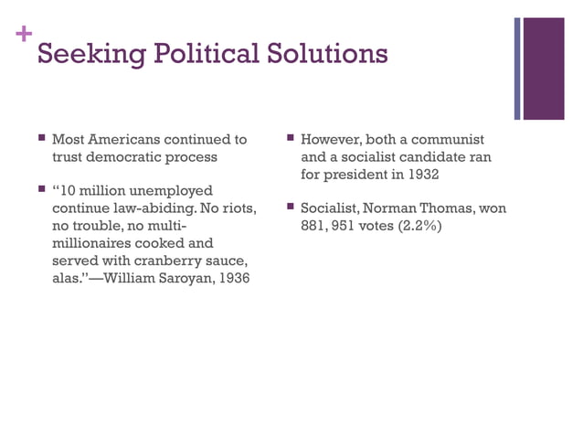 Surviving the Great Depression | PPT